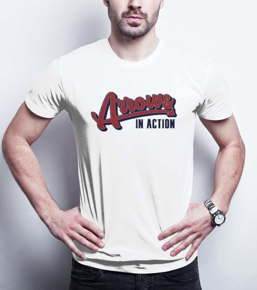 Arrows In Action Vintage Athletic Script T-Shirt