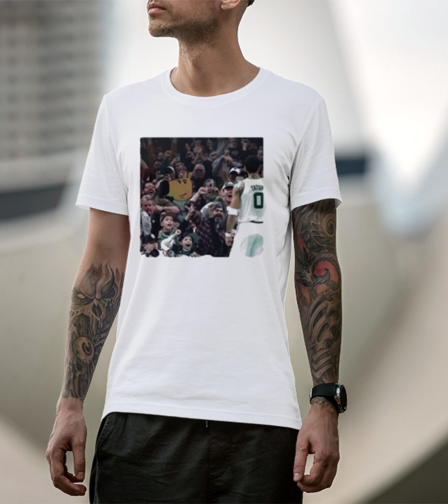 Chill Guy Dog Celtic Boston Tatum 0 Fan Crowd T-Shirt