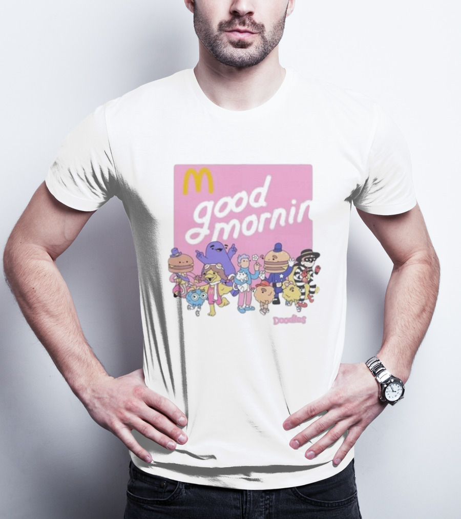 Doodles X McDonald's Good Mornin' Crew Vintage Characters T-Shirt