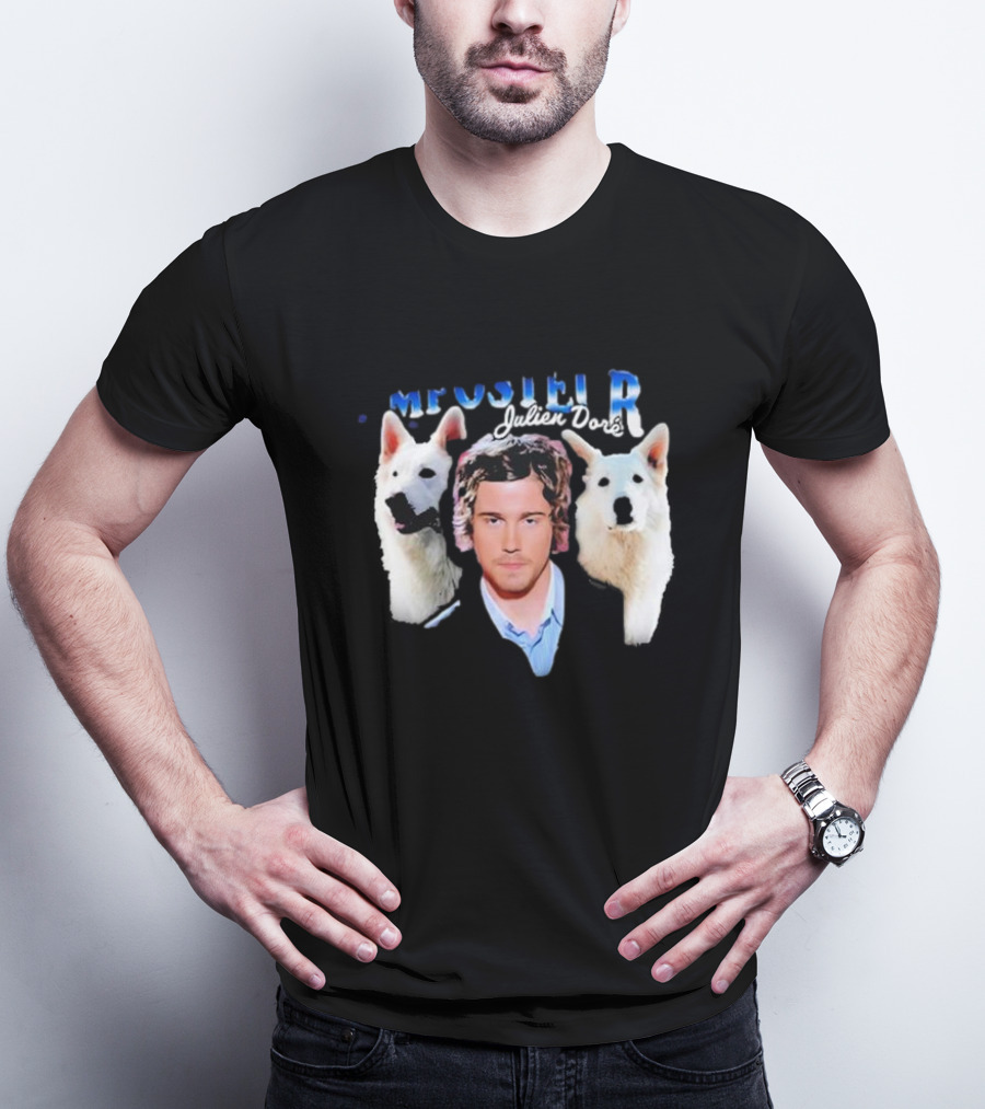 Julien Doré Mister R With Two White Dogs T-Shirt