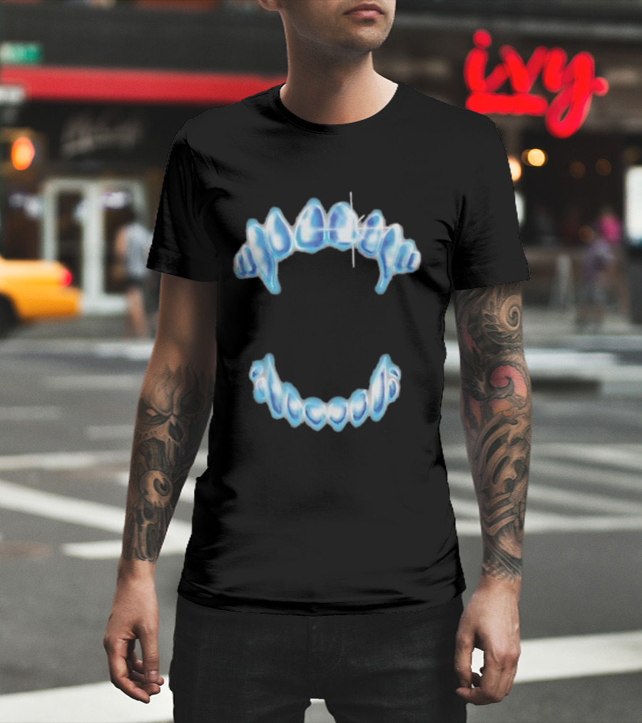 Dom Dolla Cave Fangs Blue Ice Grillz T-Shirt
