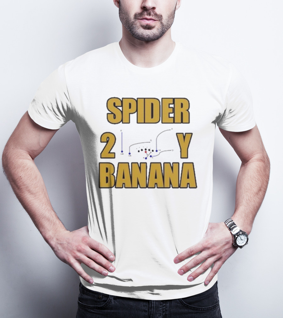 Jon Gruden Spider 2 Y Banana Football Play Diagram T-Shirt