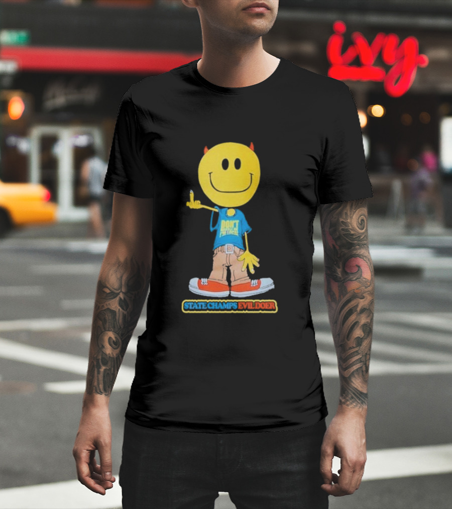 State Champs Evil Doer Don't Panic Emoji Collab T-Shirt