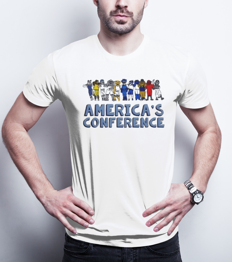 AMERICA'S CONFERENCE ANTHROPOMORPHIC SPORTS LINEUP T-Shirt