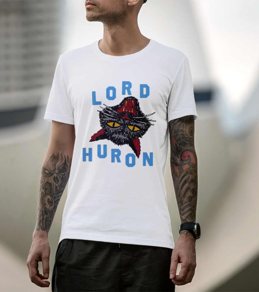 LORD HURON Upside Down Cat T-Shirt