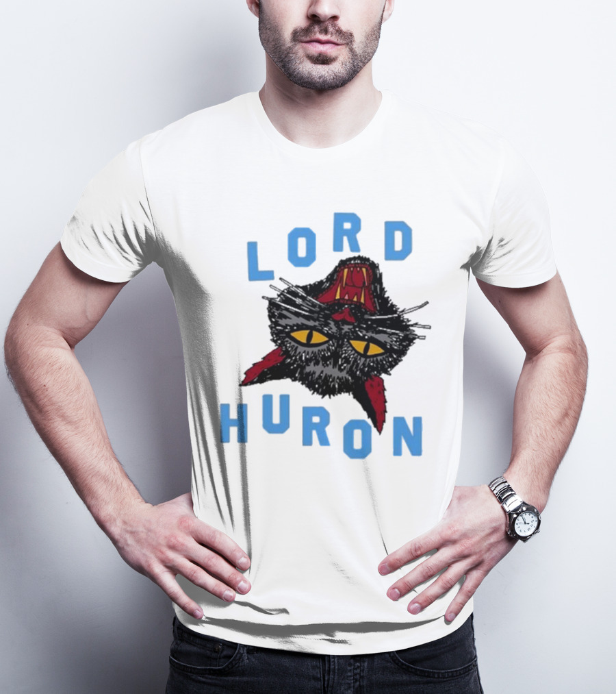 LORD HURON Upside Down Cat T-Shirt