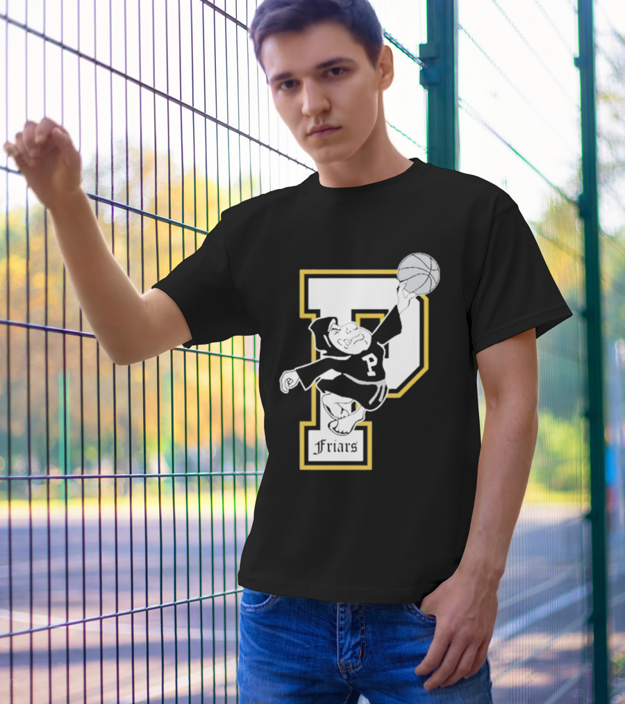 P Friars Basketball Dunking Mascot T-Shirt