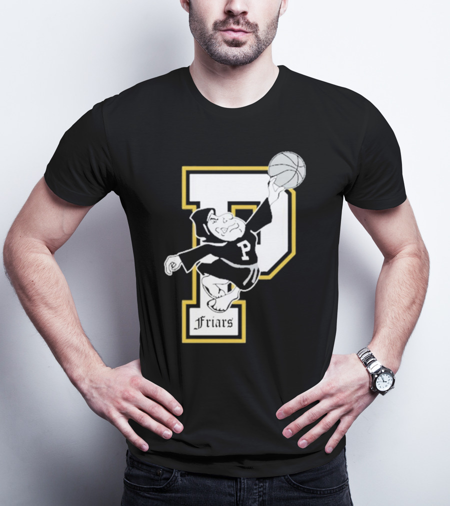 P Friars Basketball Dunking Mascot T-Shirt
