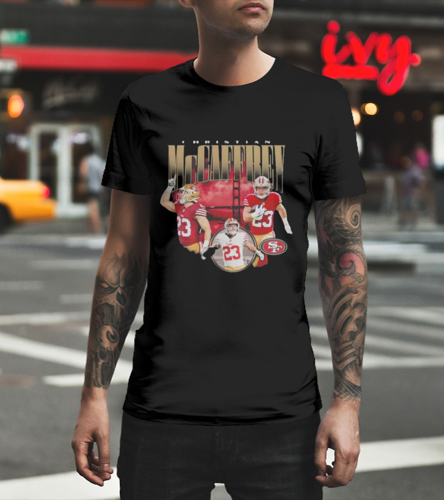 Christian McCaffrey San Francisco 49ers Iconic Performance 23 T-Shirt