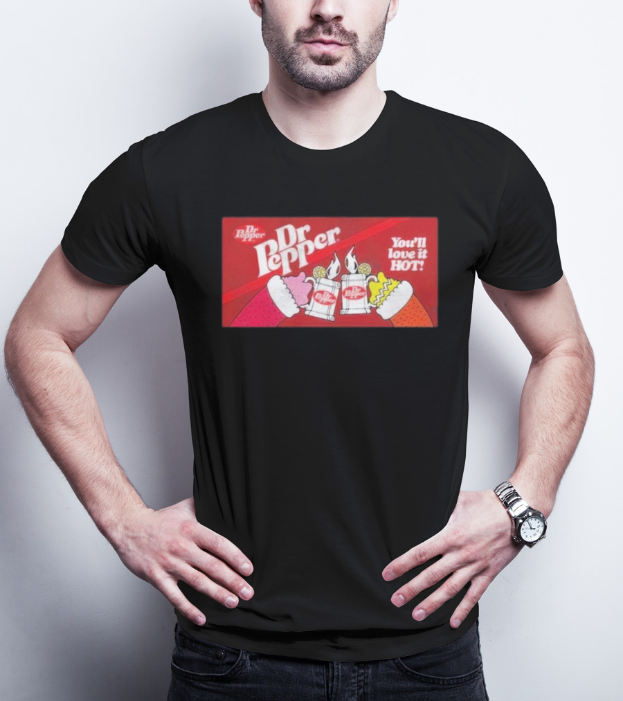 Dr Pepper You'll Love It Hot Christmas Toast With Santa Hats T-Shirt