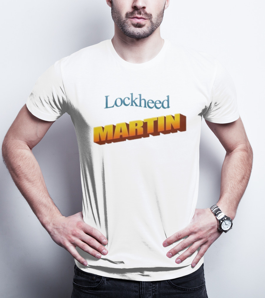 Lockheed Martin Vintage Style Bold Yellow Font T-Shirt
