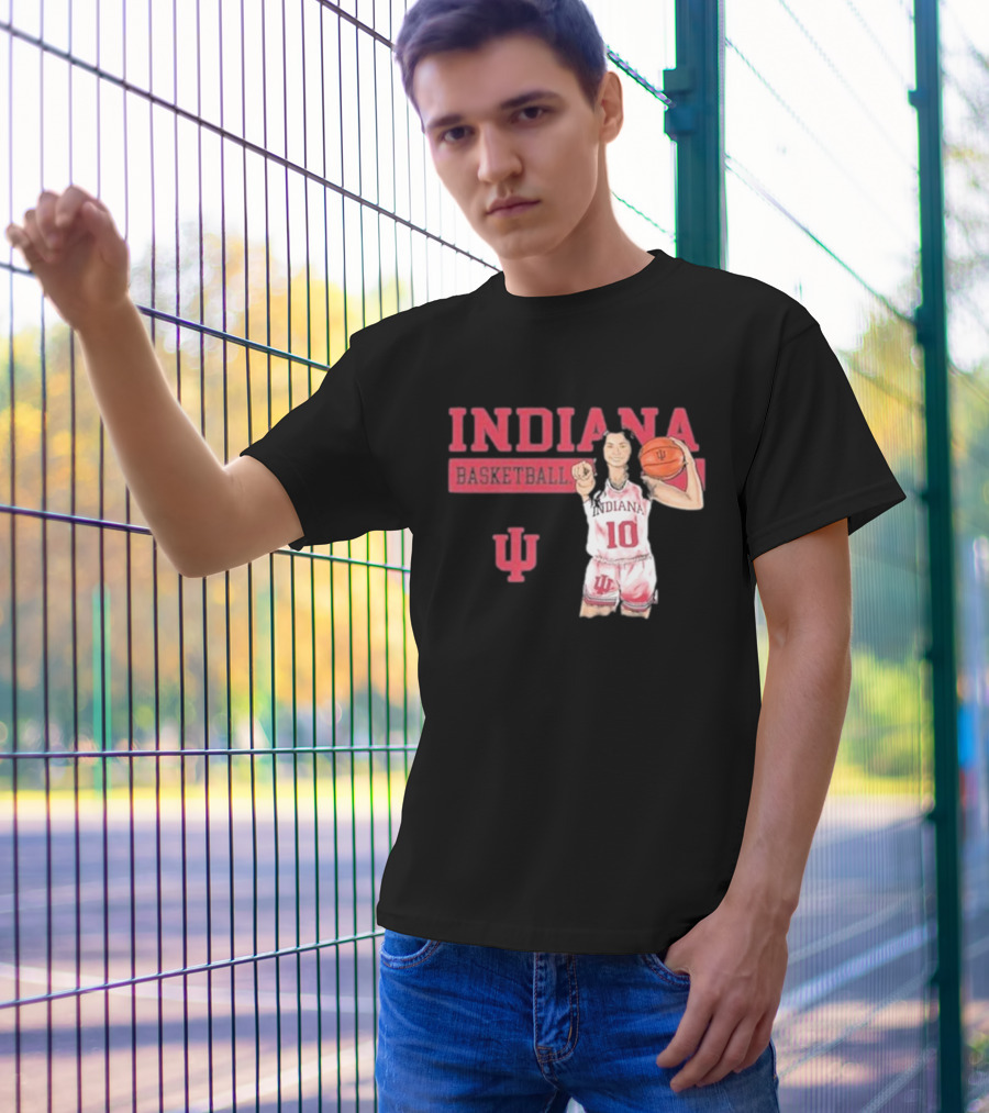 Indiana Basketball Vintage Sport Grey T-Shirt