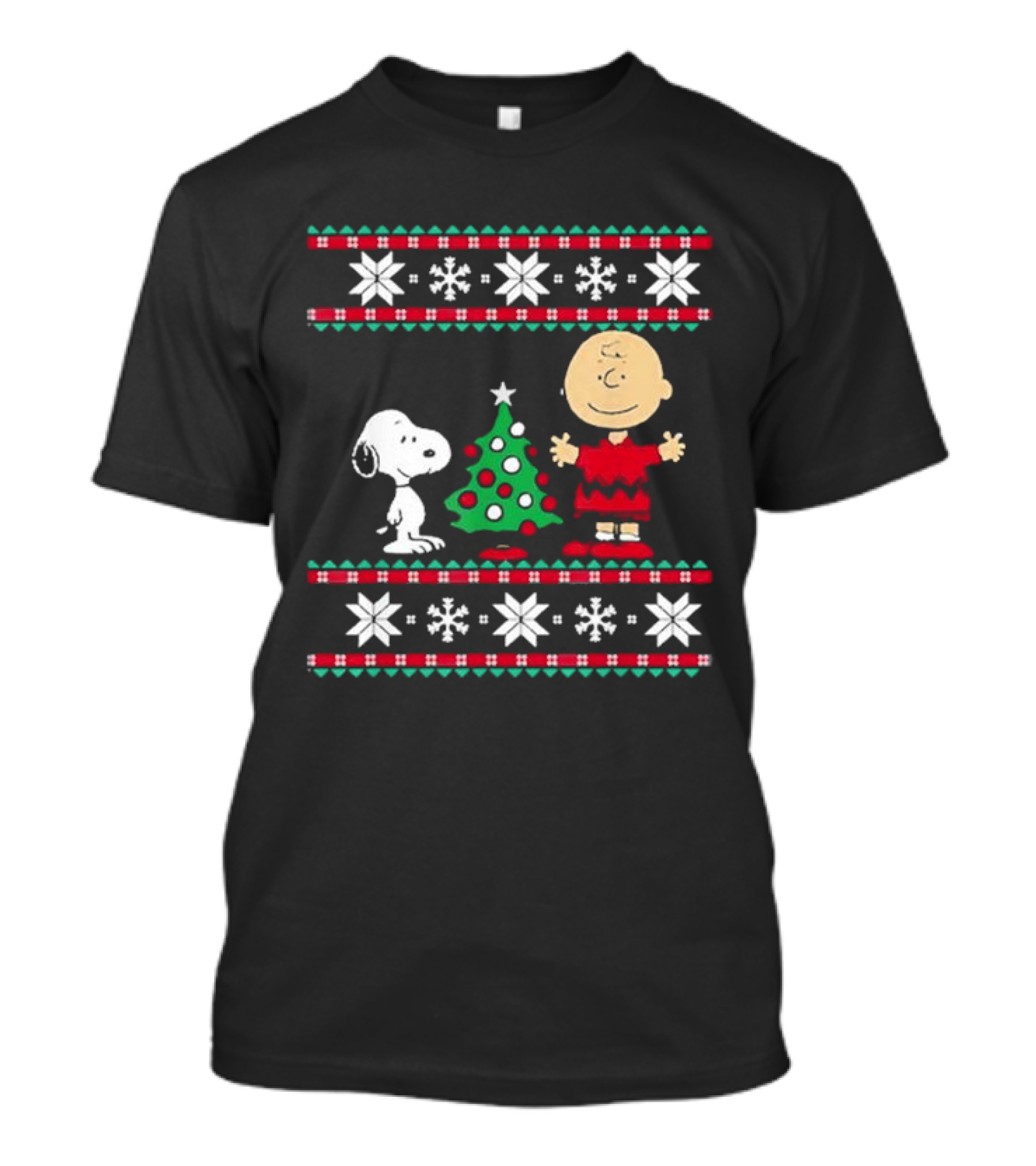 Snoopy And Charlie Brown With Christmas Tree T-Shirt