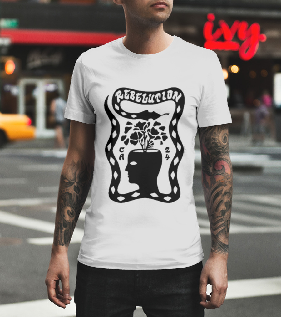 Rebelution CA 24 Snake Plant Head T-Shirt