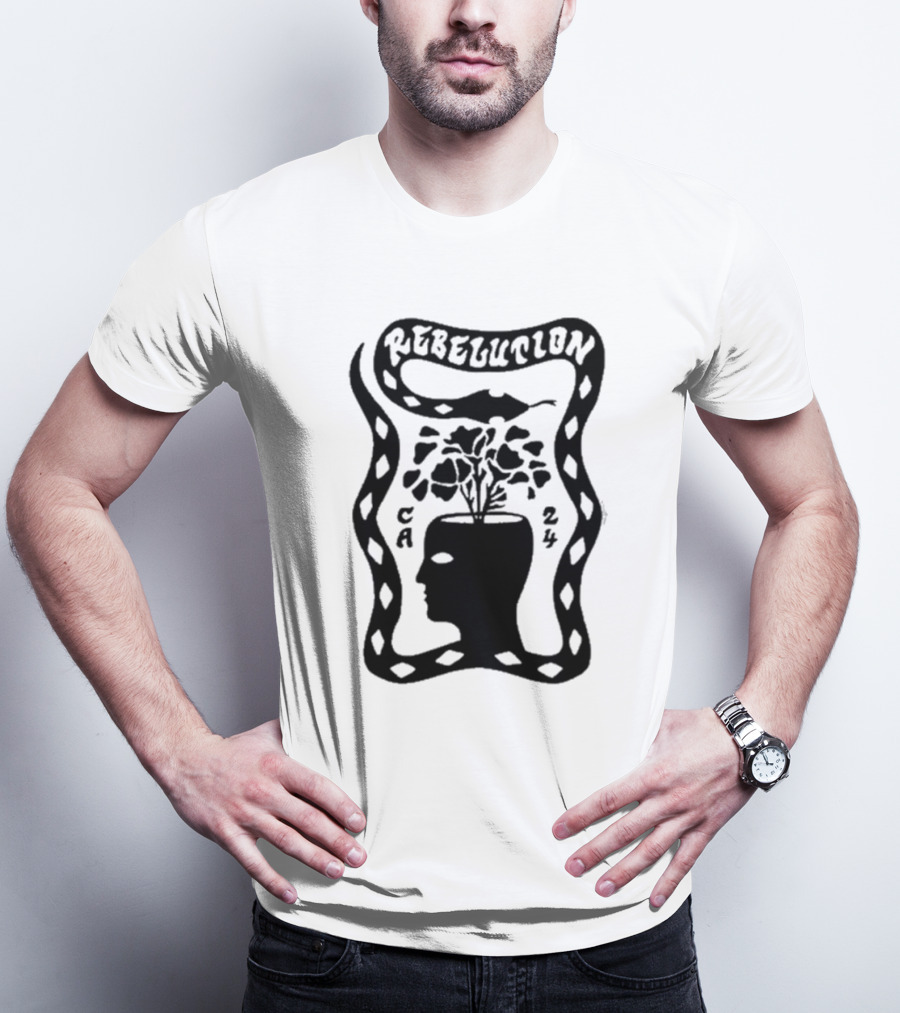 Rebelution CA 24 Snake Plant Head T-Shirt