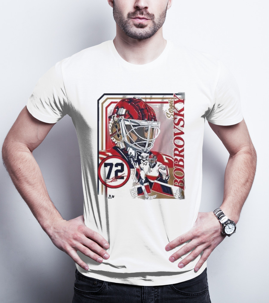 Sergei Bobrovsky 72 Goalie Mask Collage Frame T-Shirt