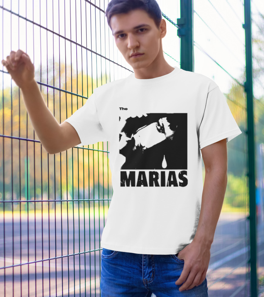 The Marias María Monochrome Teardrop Image T-Shirt