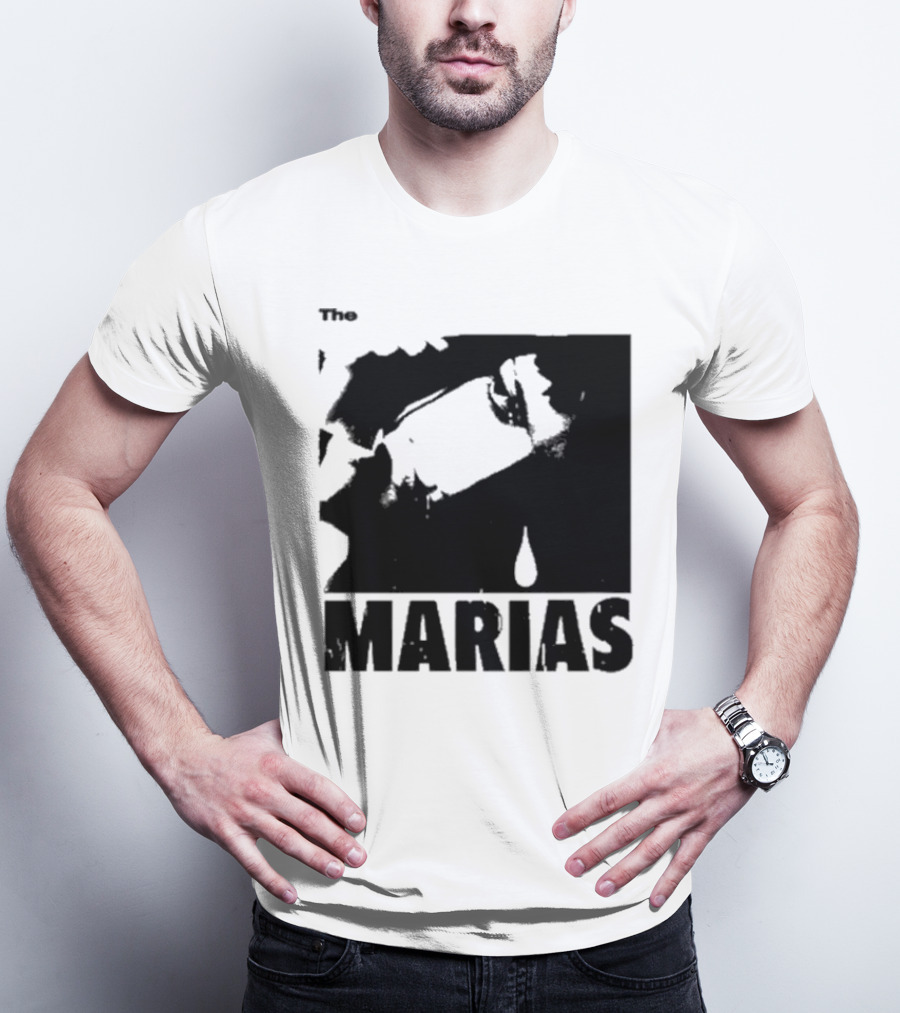 The Marias María Monochrome Teardrop Image T-Shirt