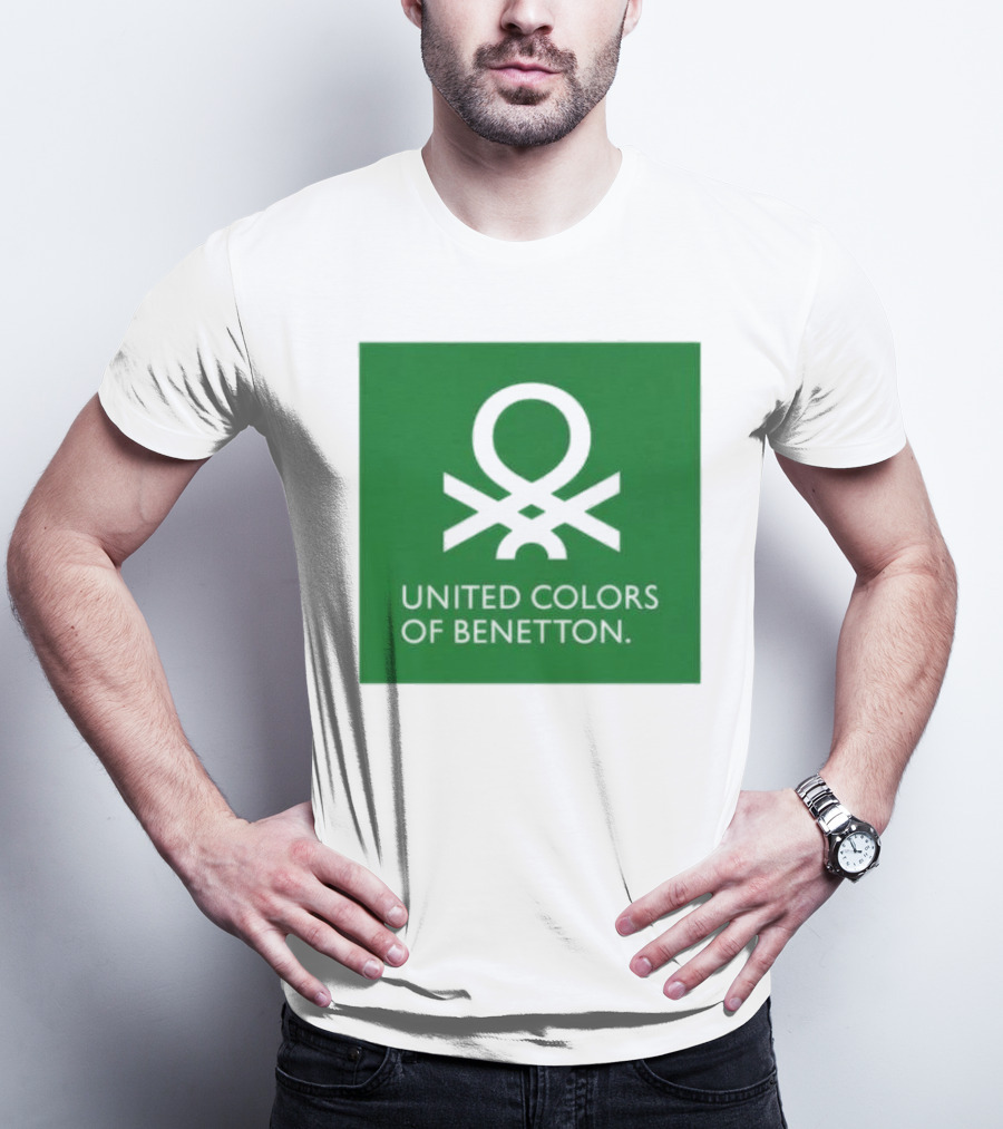 United Colors Of Benetton Green Emblem Fashion Brand T-Shirt
