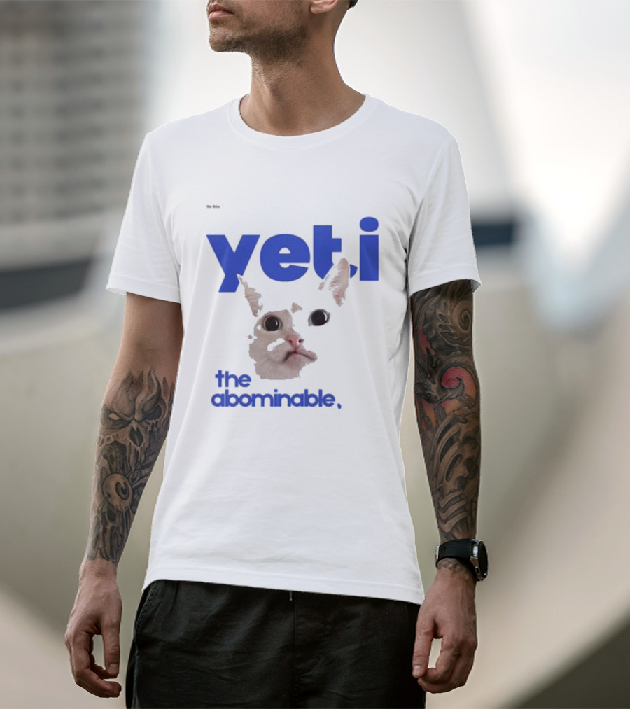 Yeti The Abominable No Boit Cat Face T-Shirt