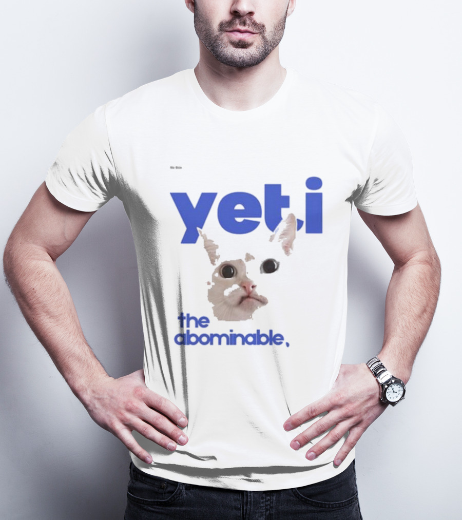 Yeti The Abominable No Boit Cat Face T-Shirt