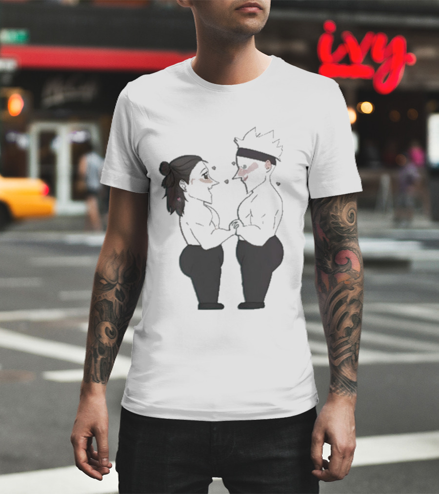 Buboosenchan’s Anime Couple Romance Holding Hands T-Shirt