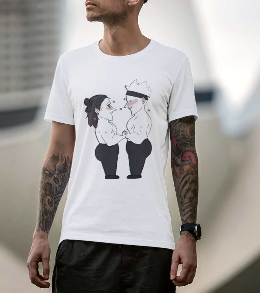 Buboosenchan’s Anime Couple Romance Holding Hands T-Shirt