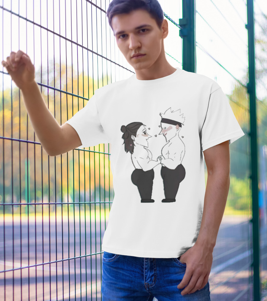 Buboosenchan’s Anime Couple Romance Holding Hands T-Shirt