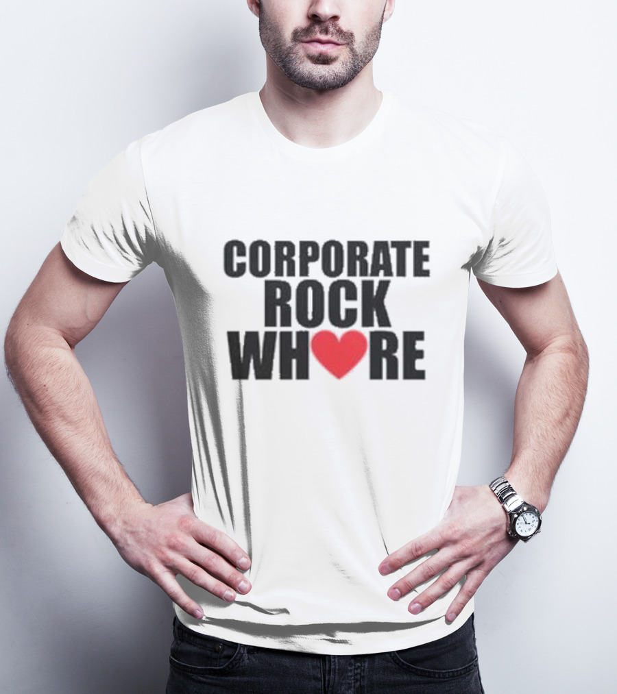 Corporate Rock Whore Halsey Heart T-Shirt