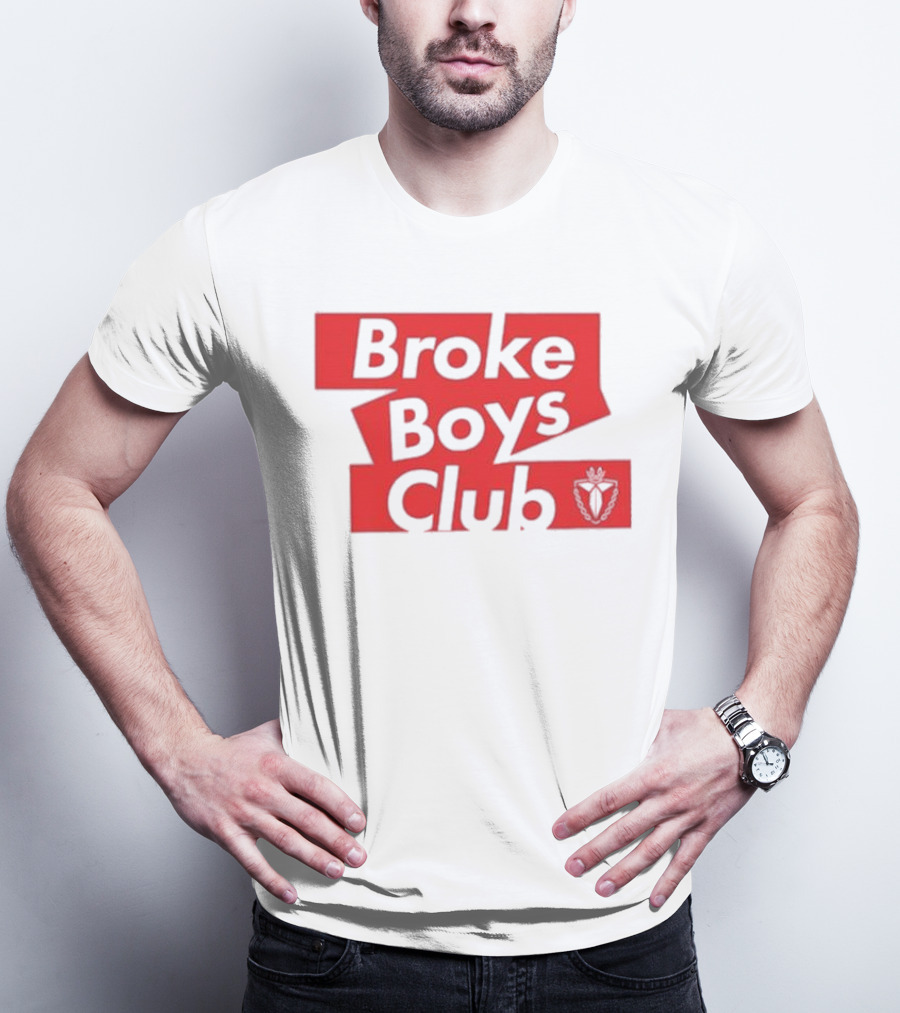 Terroriser Broke Boys Club Logo Red White Crest T-Shirt