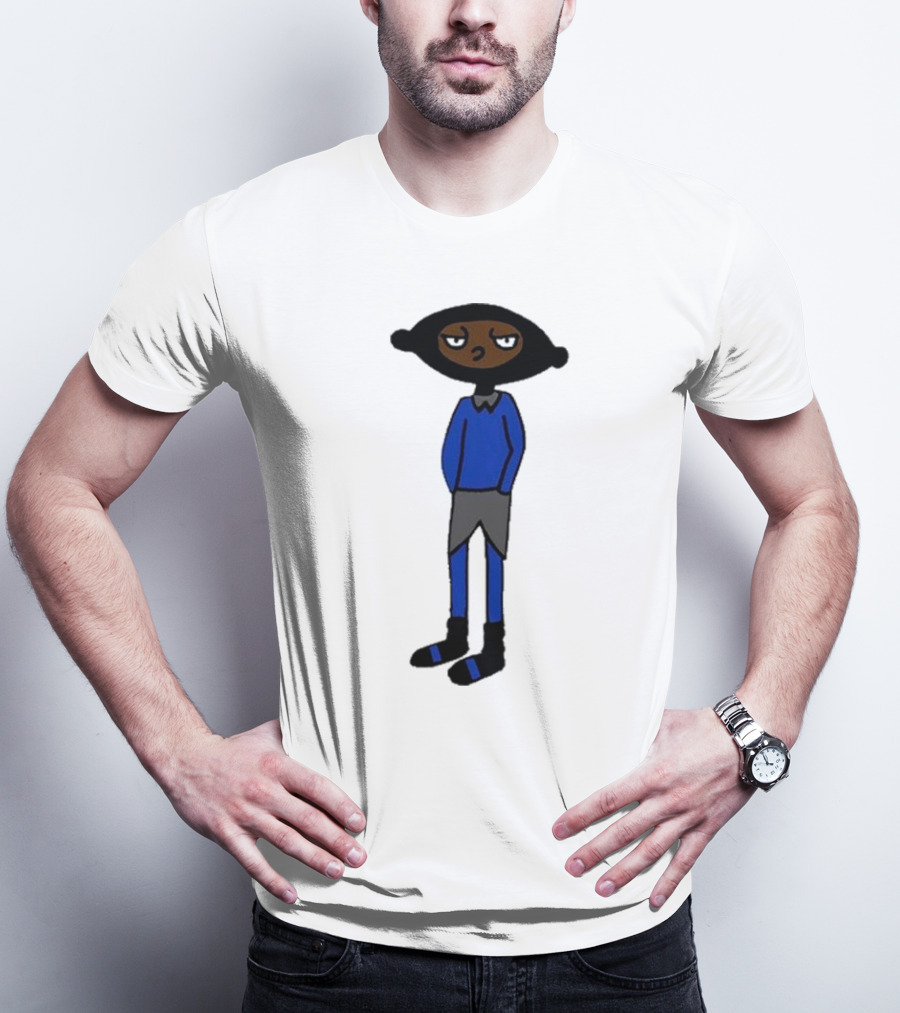 Yuno Miles Stay Calm Blue Outfit Cartoon Character T-Shirt