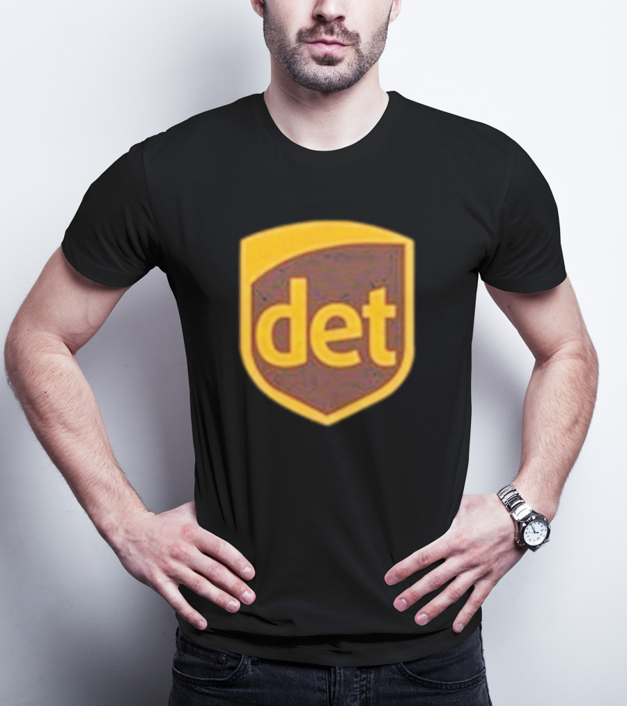 Amon-Ra Wearing Det Saint Brown Football T-Shirt