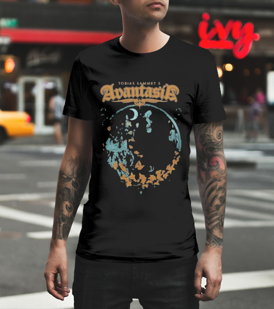 Tobias Sammet's Avantasia Owl Moon Leaves T-Shirt