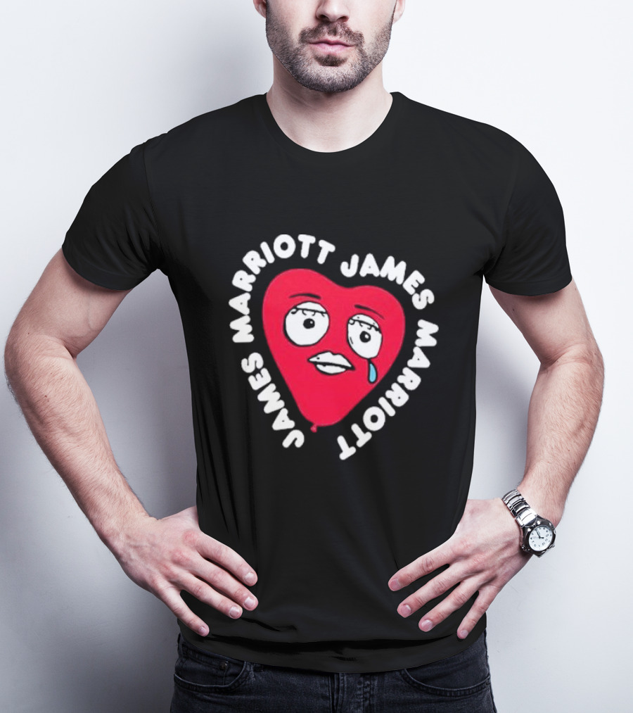 James Marriott Heart Face Are We There Yet T-Shirt