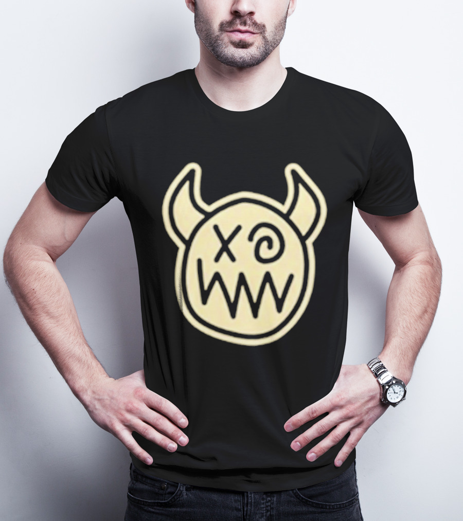 Joey Valence And Brae Double XP Demon Icon With Horns And Crossed Eyes T-Shirt