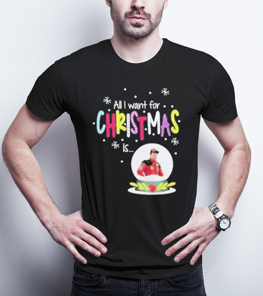 All I Want For Christmas Is Charles Leclerc Snow T-Shirt
