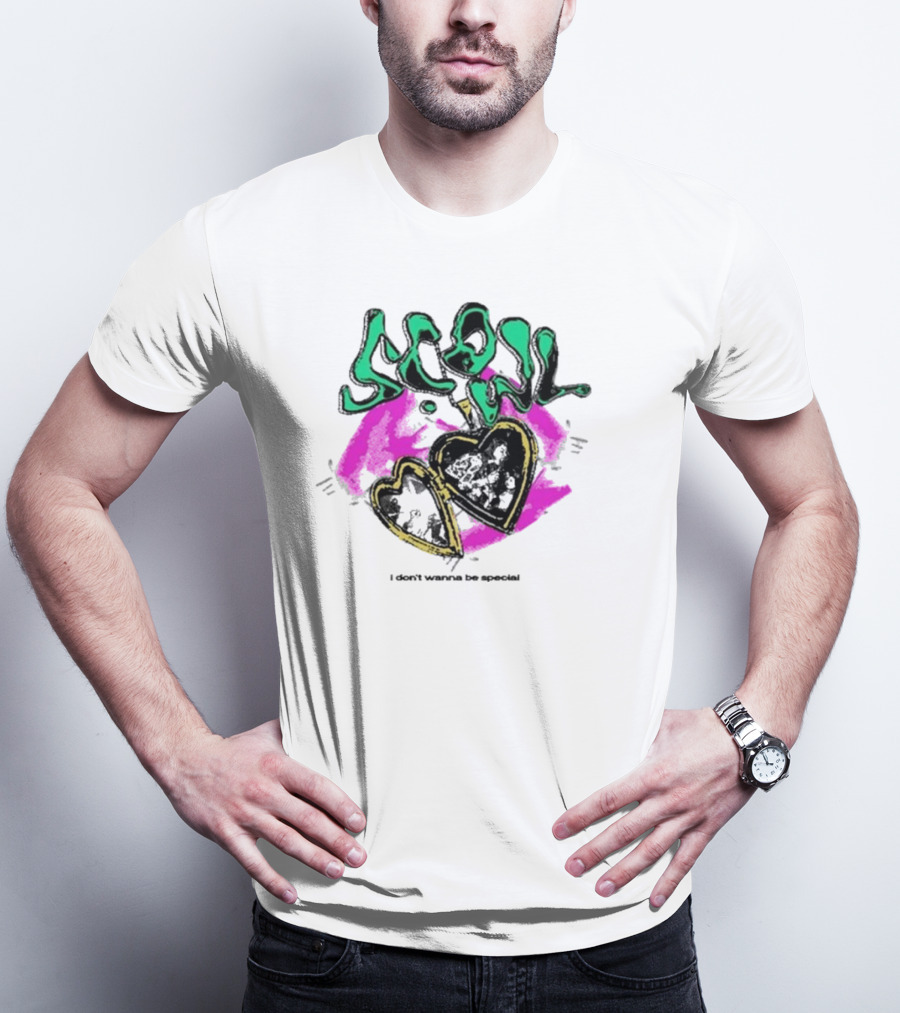 Scowl I Don’t Wanna Be Special Heart Lock T-Shirt