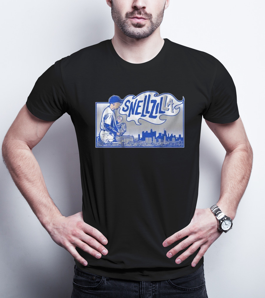 Blake Snell Snellzilla LA Baseball Pitcher City Skyline T-Shirt