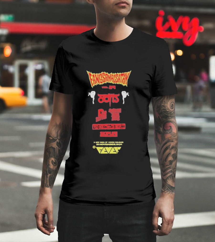 Fangsanalsatan Vol 24 Boris Heavy Rock Doooo DJ Scotch Egg Skiplife Fever November Riot T-Shirt
