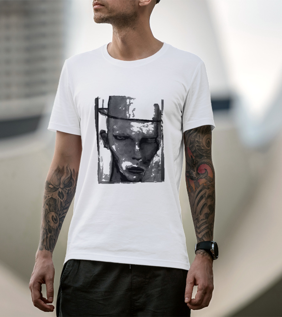 Marilyn Manson One Assassination Under God Monochrome Abstract Face T-Shirt