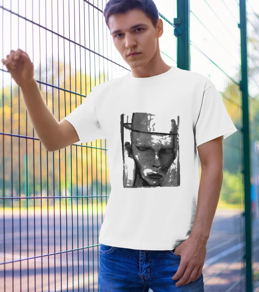 Marilyn Manson One Assassination Under God Monochrome Abstract Face T-Shirt