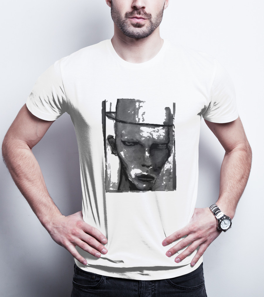 Marilyn Manson One Assassination Under God Monochrome Abstract Face T-Shirt