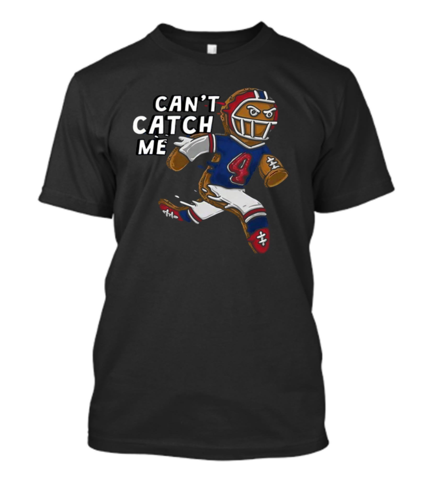 Can’t Catch Me Football Gingerbread Running T-Shirt