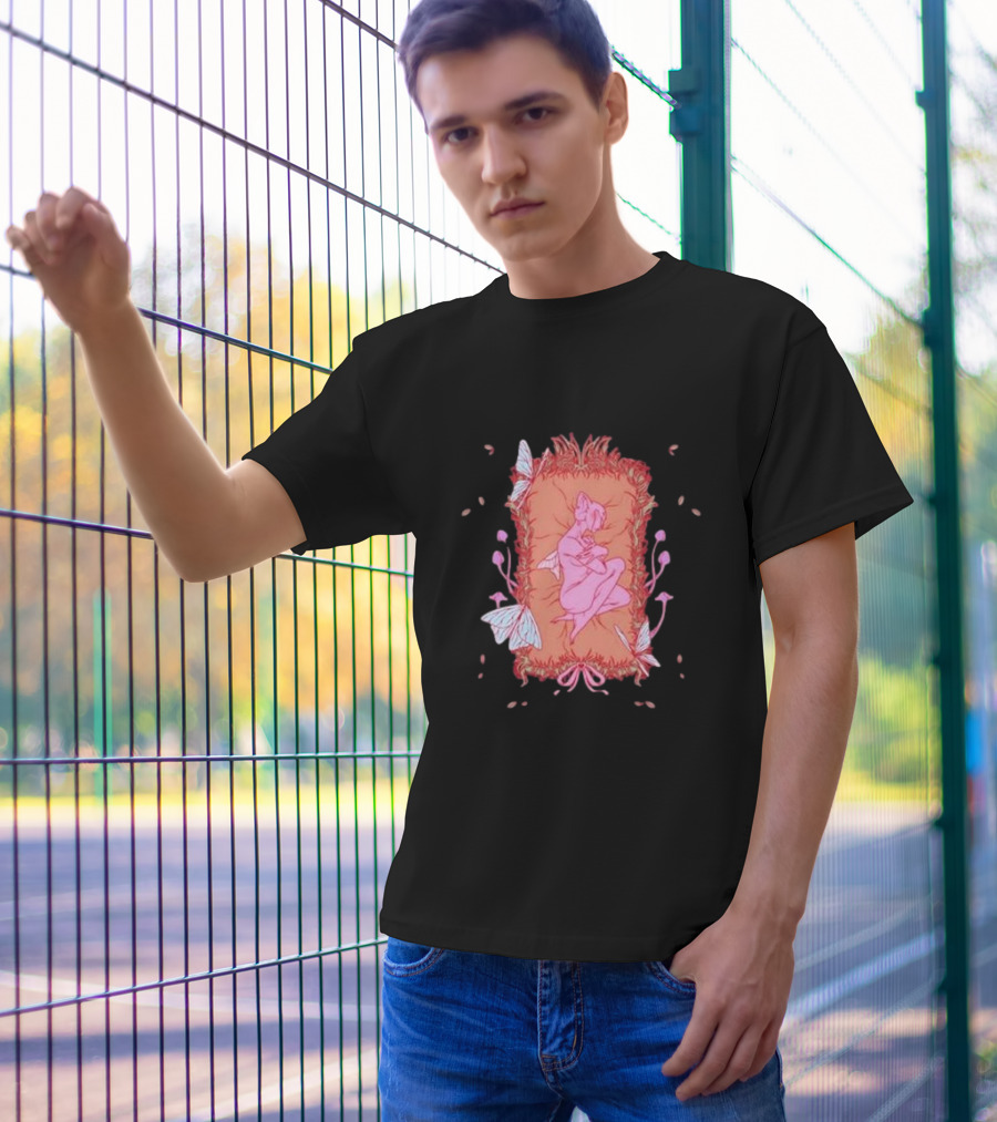 Melanie Martinez Rip Crybaby Reversible Butterfly Pink Figure Pillow T-Shirt