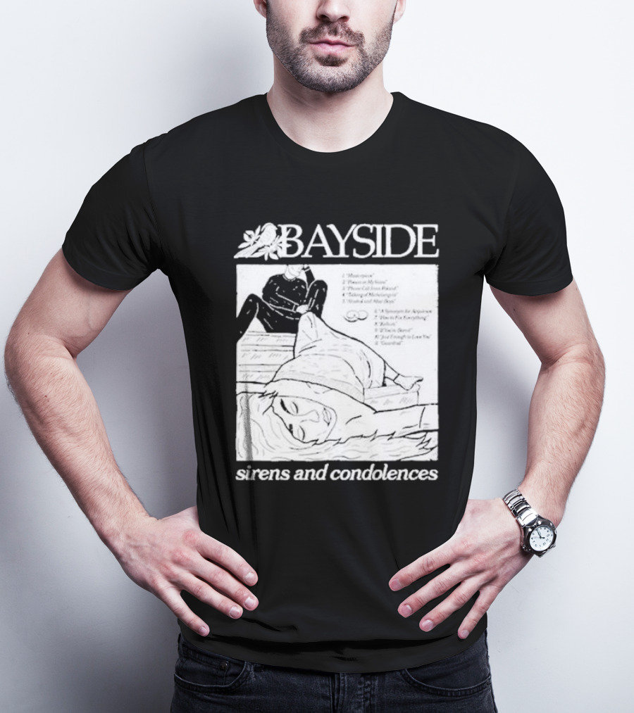 Bayside Sirens And Condolences Album Cover Artwork With Tracklist T-Shirt