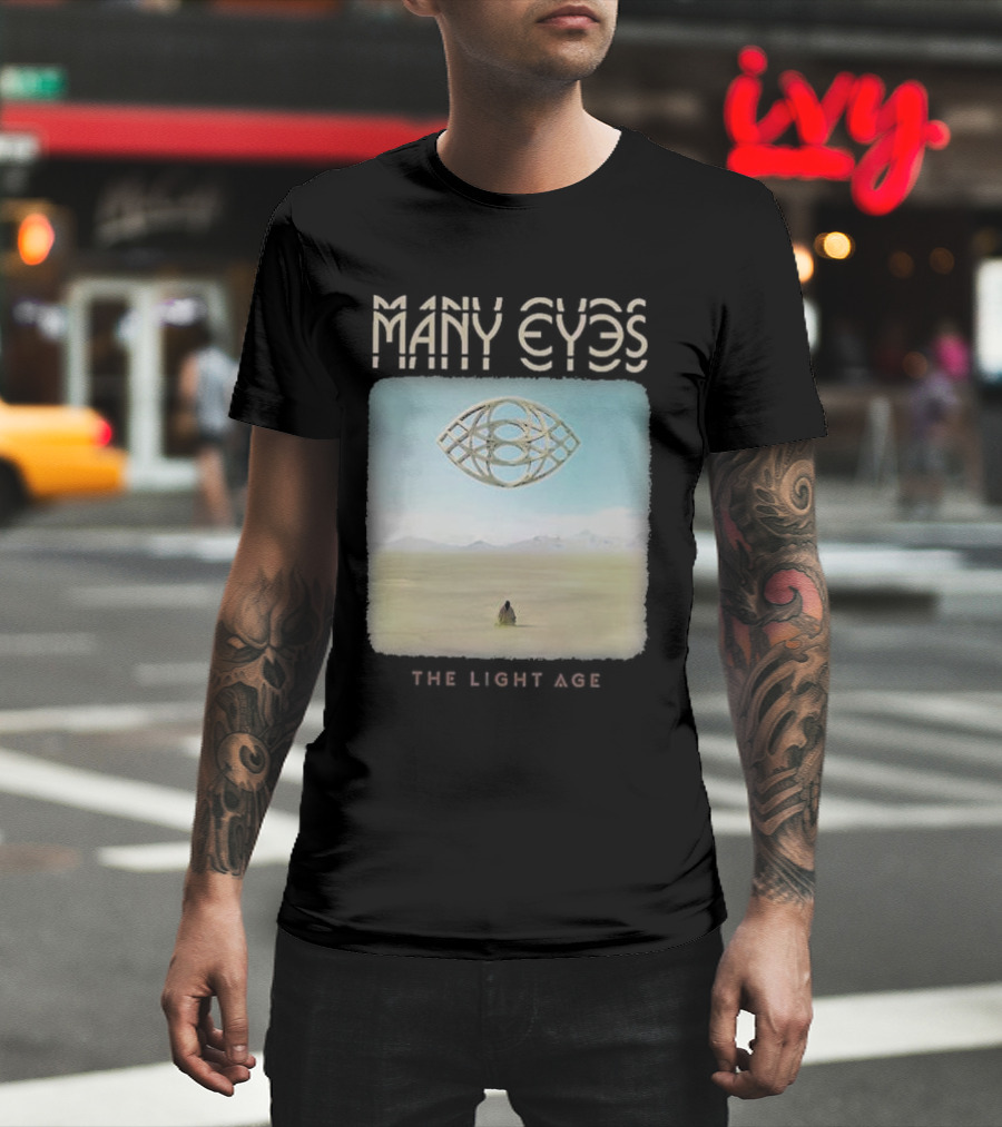 Many Eyes The Light Age Many Eyes Album Cover Desert Scene T-Shirt