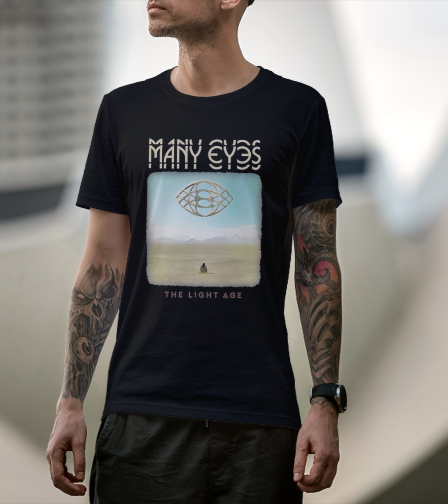 Many Eyes The Light Age Many Eyes Album Cover Desert Scene T-Shirt