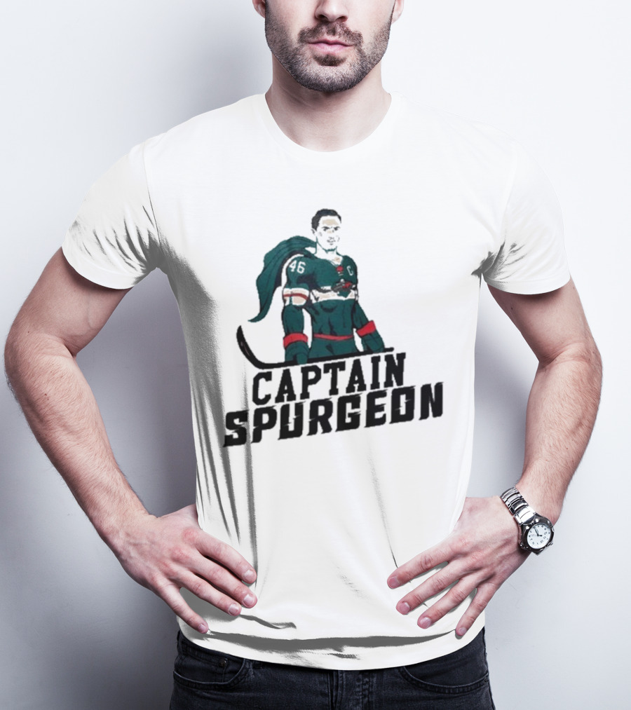 Matt Boldy Featuring Captain Spurgeon Hockey Hero 46 T-Shirt
