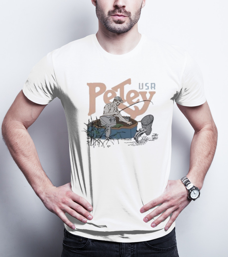 Petey USA Fishing With Catch And Tackle T-Shirt