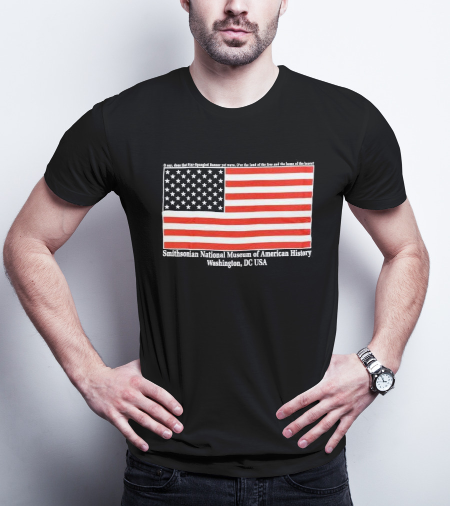 Smithsonian National Museum Of American History American Flag Washington DC USA T-Shirt